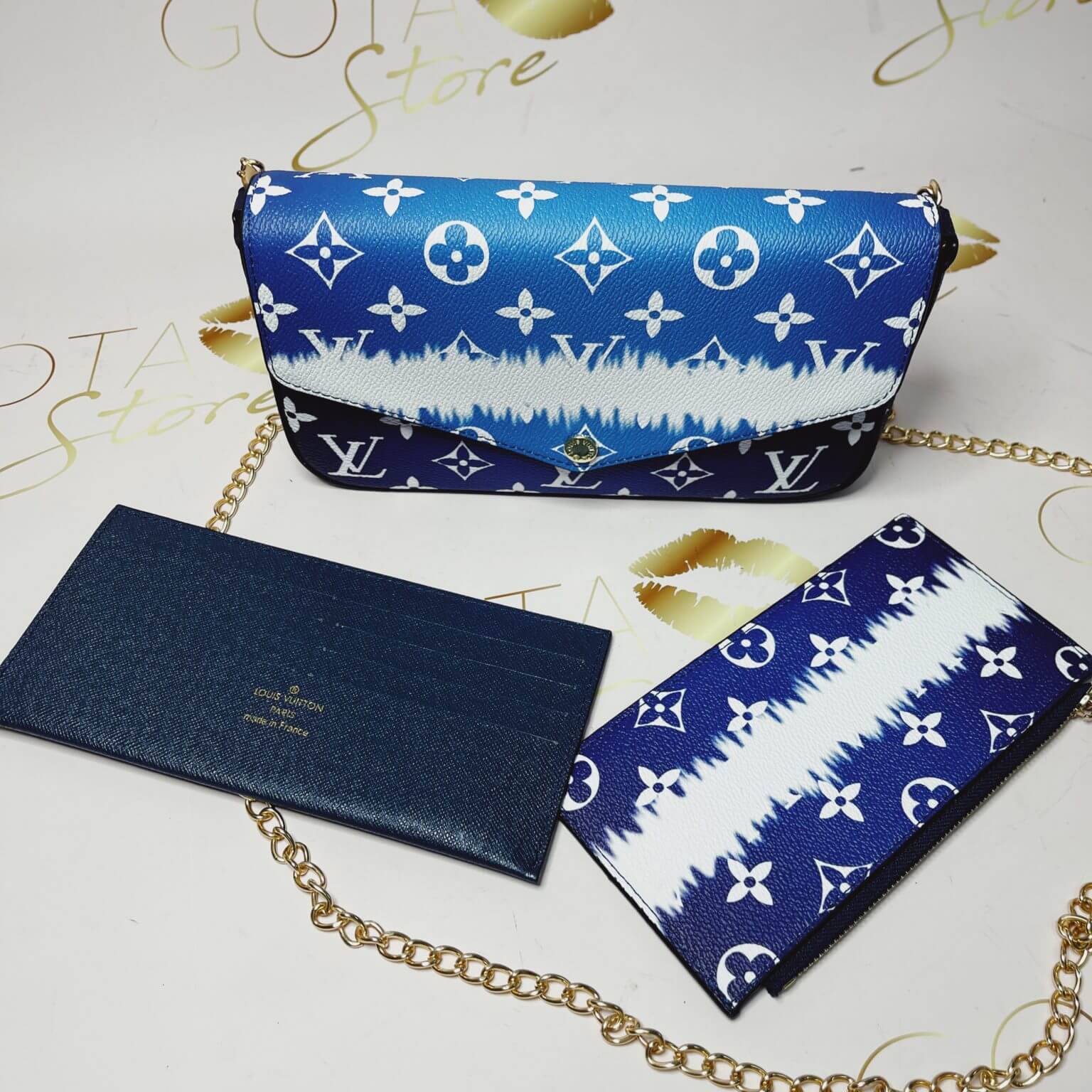 LV Clemence Red Embossed Monogram - Leather Zipper Women's Wallet ...